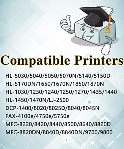 MM MUCH & MORE Compatible Toner Cartridge Replacement for Brother TN460 TN-460 TN 460 for DCP-1200 DCP-1400 HL-1030 HL-1230 HL-1240 HL-1250 HL-1270n MFC-1260 MFC-1270 MFC-2500 Printer (1-Pack, Black)