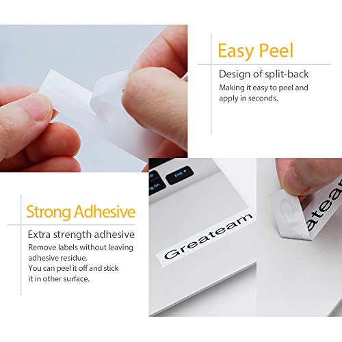 Greateam Compatible TZe-335 Black Tape Replacement for Brother P-Touch White on Black TZe TZ Tape 12mm 0.47 Inch TZe335 TZ-335, Black Label Maker Tape for PT-D210 PTH110 PTD600 PTD400 PT-1280, 4-Pack