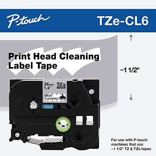Brother Cleaning Tape 1-1/2 Inch - Retail Packaging, White (TZeCL6) - Retail Packaging
