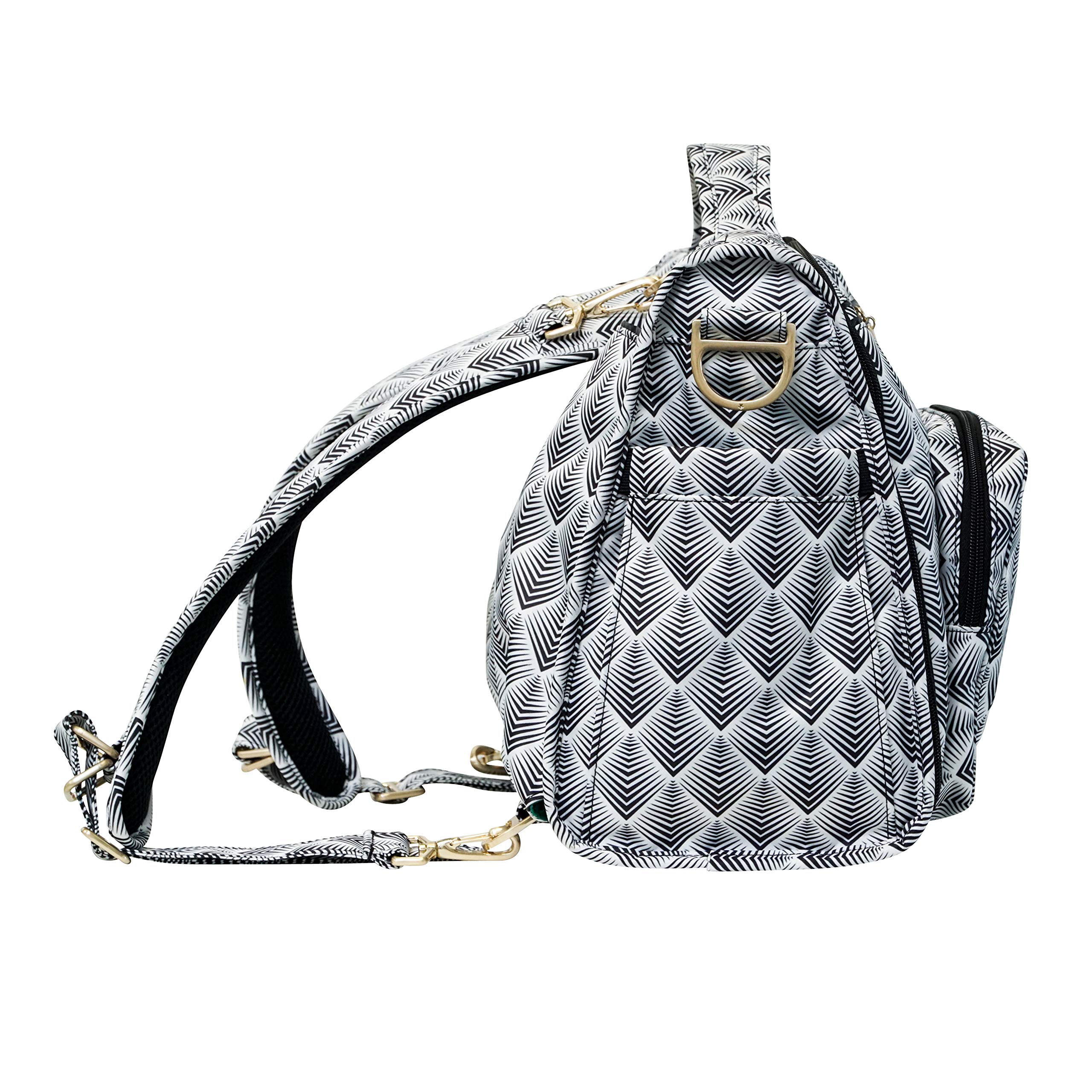 JuJuBe B.F.F Multi-Functional Convertible Diaper Backpack/Messenger Bag, Legacy Collection - The Cleopatra
