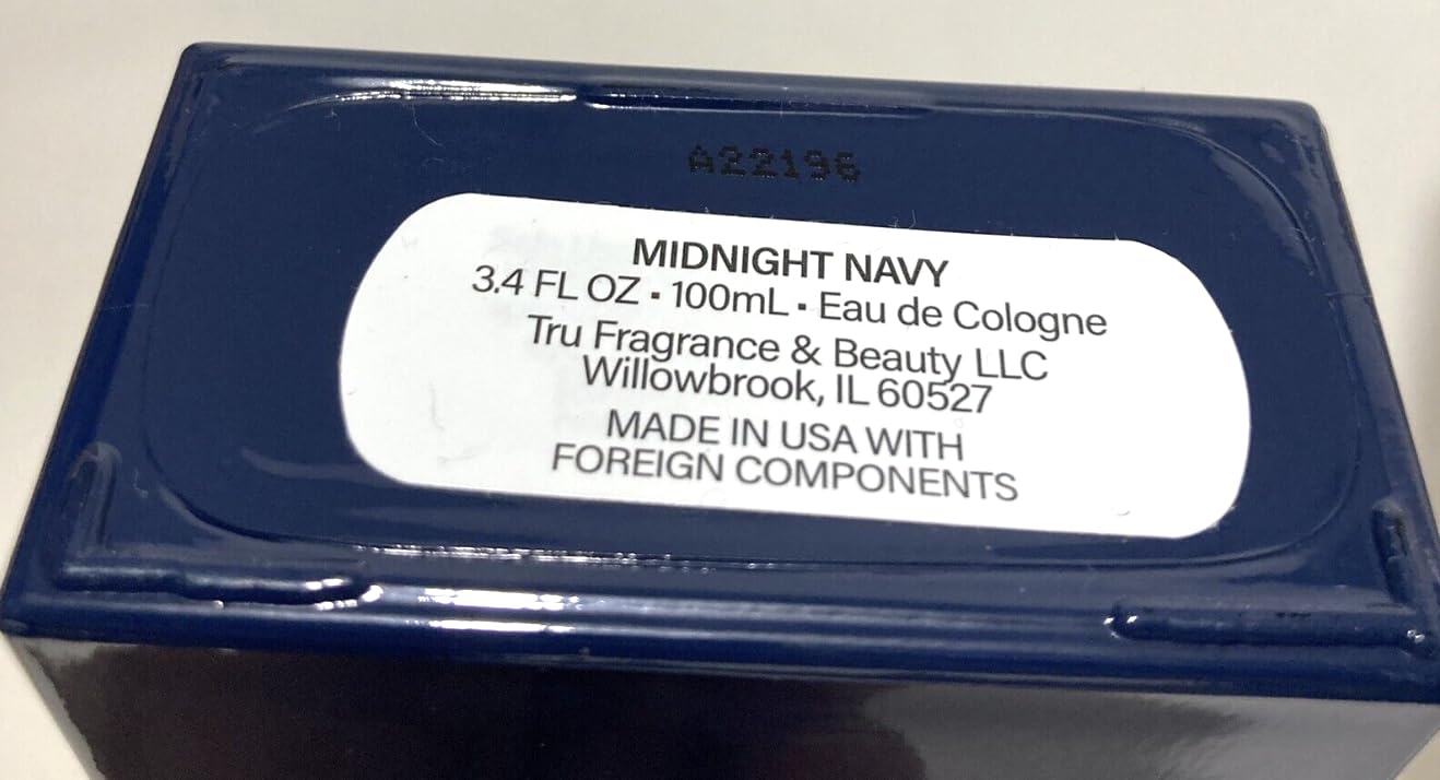 Tru Fragrance & Beauty Midnight Navy Cologne Spray 3.4 oz