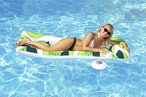 Poolmaster 54504 Portable Floating Waterproof Multi-Light Speaker with Call Functionality for Swimming Pool Party, Patio, Outdoor, Backyard, Multicolor