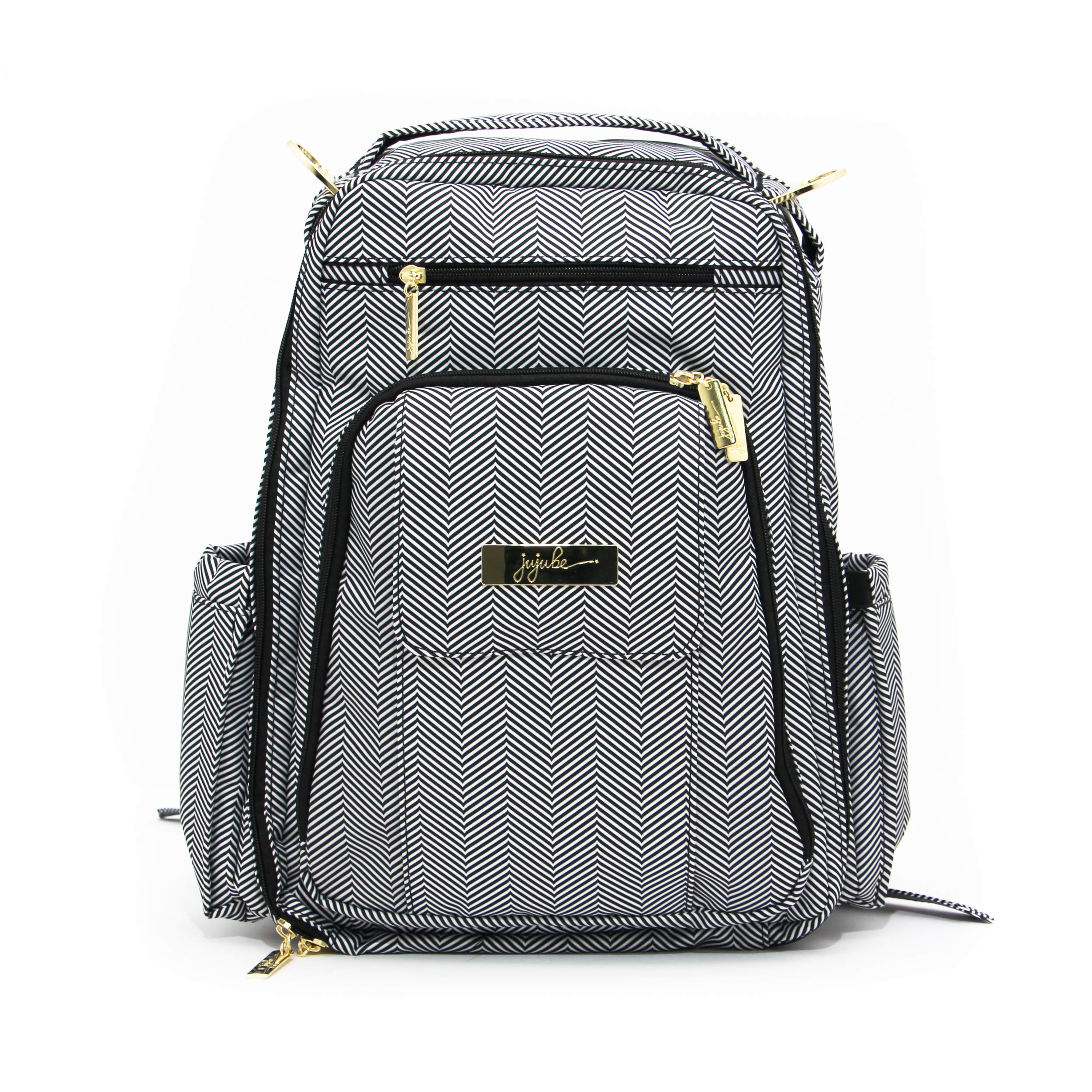 JuJuBe Be Right Back Unisex Travel Backpack, Diaper Bag with Memory Foam Changing Pad, Be Fashionably Organized Anywhere