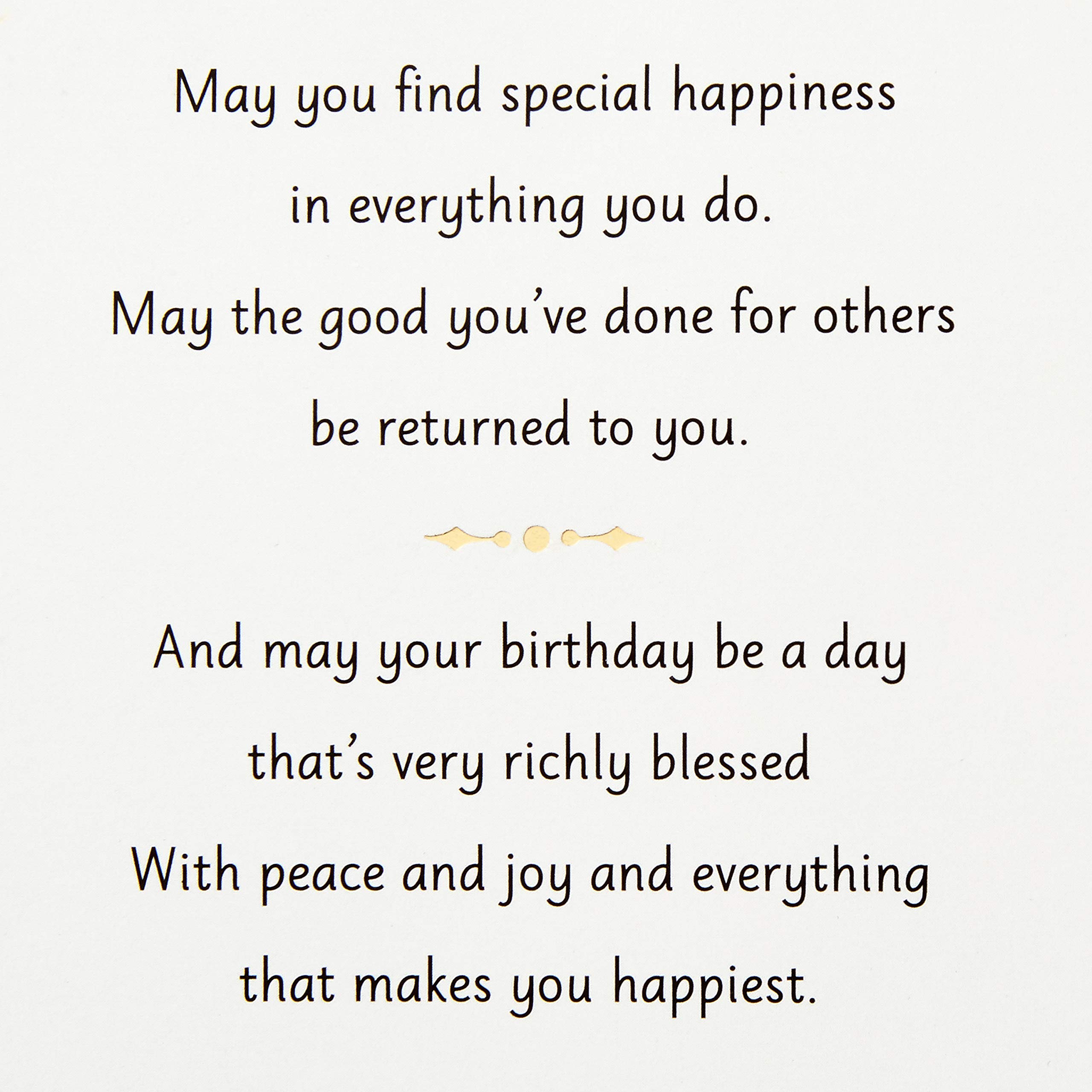 Hallmark Golden Thread Birthday Card (A Birthday Wish)