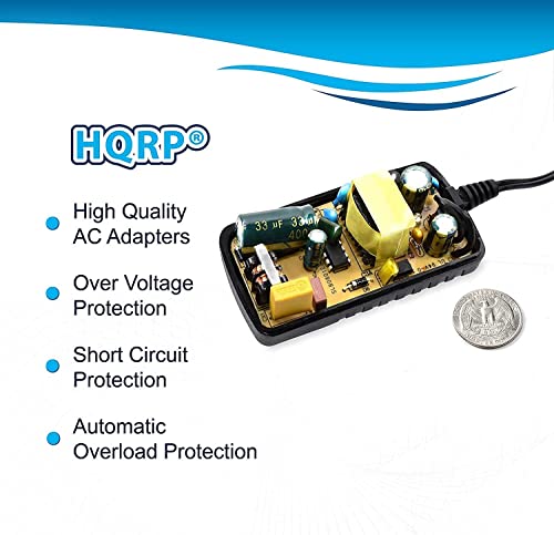 HQRP AC Adapter/Power Supply Compatible with Brother P-Touch AD-20 AD20 PT-6, PT-8, PT-10, PT-12, PT-12N, PT-15, PT-150, PT-20, PT-25 Labeling System Plus Euro Plug Adapter