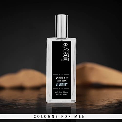 Instyle Fragrances - Eternity - Cologne for Men - Never Tested on Animals - 3.4 Fluid Ounces(Pack of 1)