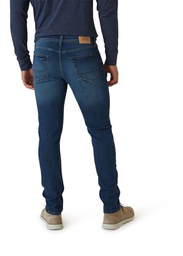 IZOD Men's Slim Fit Jeans - Breathable Cotton Non-Restrictive Comfort Durable Stretch Jeans - Stylish Denim Jeans for Men, Size 34W x 32L, Vespa