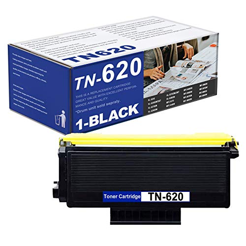 1 Pack TN-620 TN620 Black Toner Cartridge Replacement for Brother MFC-8370 8460N 8470DN 8480DN 8880DN 8660DN 8670DN 8860DN 8870DW 8680DN 8690DN 8890DW DCP-8060 8065DN 8080DN 8085DN Printer.