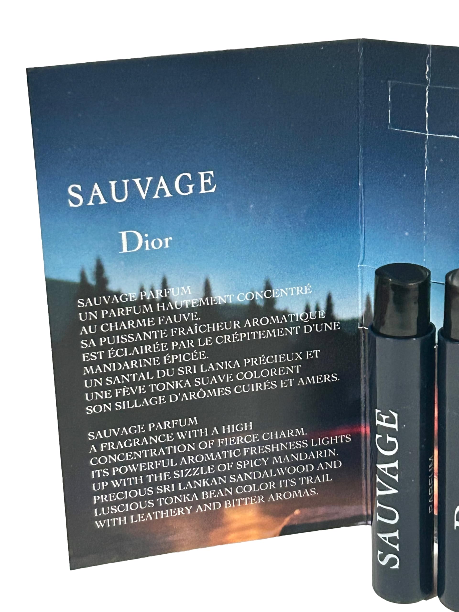 Dior Christian SAUVAGE MEN Sample Perfume PARFUM Vial 1 ml /0.03 oz - 3 PCS