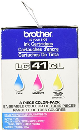 Brother LC41 Color 3 Pack 1 each Cyan, Magenta, Yellow