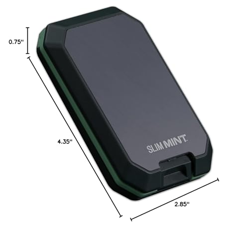 Slim Mint Wallet, Ultra-Thin, RFID-Blocking, AS-SEEN-ON-TV, ID Theft Protection, Easy to Carry, Reach Cards/Cash with the Touch of a Button, Optimizes Space, Aluminum Outer Shell, Crush-Resistant