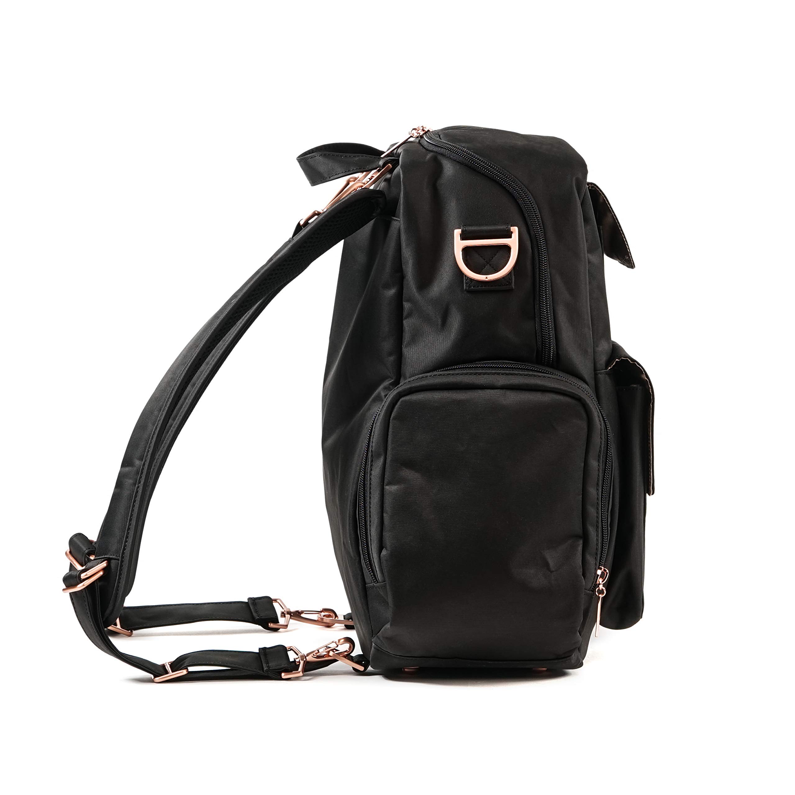 JuJuBe Be Nurtured Large Breast Pump Backpack Rose Collection, Knight Rose, Midnight Posey, One Size