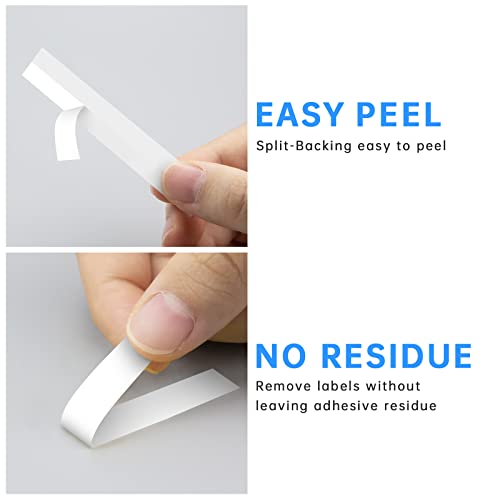Unismar Tze 12mm 0.47 Laminated White Tape Compatible for Brother TZe-231 TZe231 for Ptouch PT-D220 PTD210 PTH110 PTH100 PTD600 PTD200 Label Maker, Black on White 1/2'' x 26.2', 5 Pack
