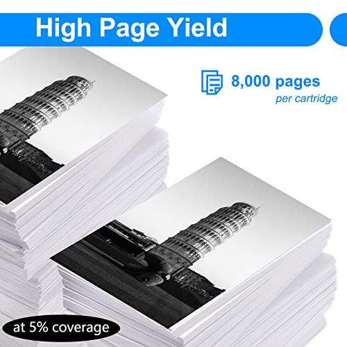 USUPERINK High Yield Compatible Toner Cartridge Replacement for Brother TN580 TN-580 TN550 TN-550 to Work with HL-5250DN HL-5370DW MFC-8480DN MFC-8690DW MFC-8860DN MFC-8890DW Printer (1 Pack, Black)