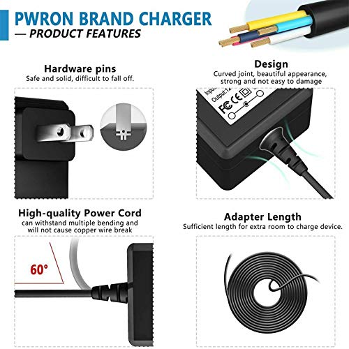 PwrON 6.6 FT Long 9V AC to DC Power Adapter Charger for Brother P-Touch PT-1900 PT-1910 PT-1950 PT-1960 PT-2030 PT-2100 PT-2110 Labeler Printer