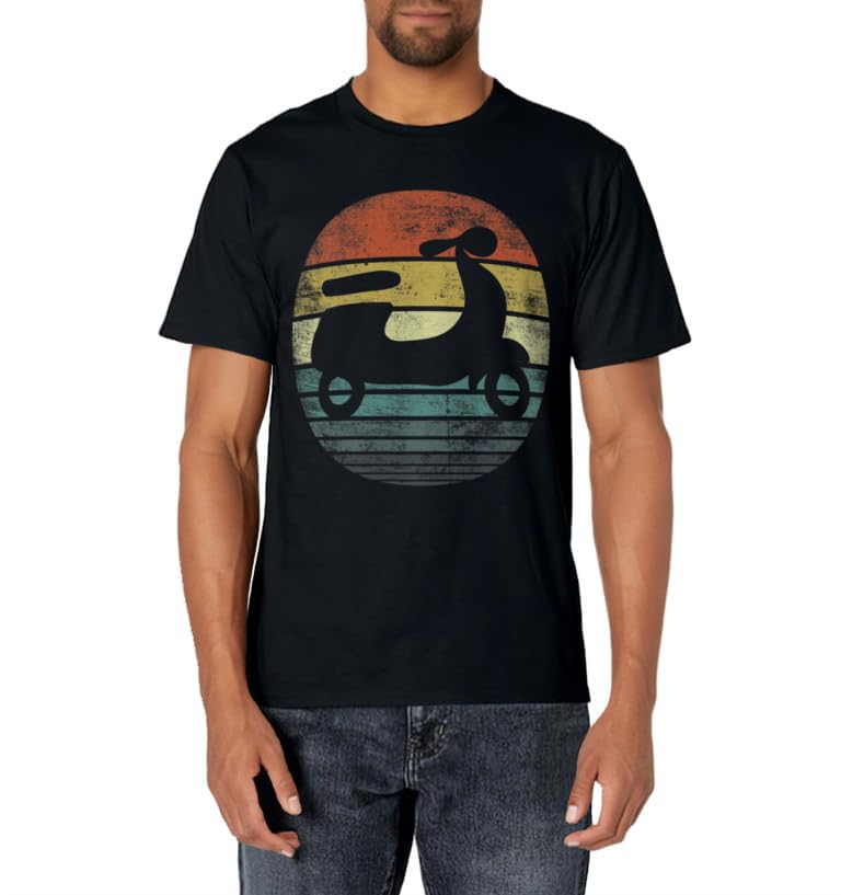 Scooter Driver Gifts Funny Retro Classic Motorbike Moped T-Shirt