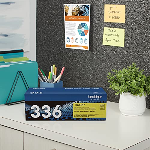 Brother TN-336Y DCP-L8400 L8450 HL-L8250 L8350 MFC-L8600 L8650 L8850 Toner Cartridge (Yellow) in Retail Packaging