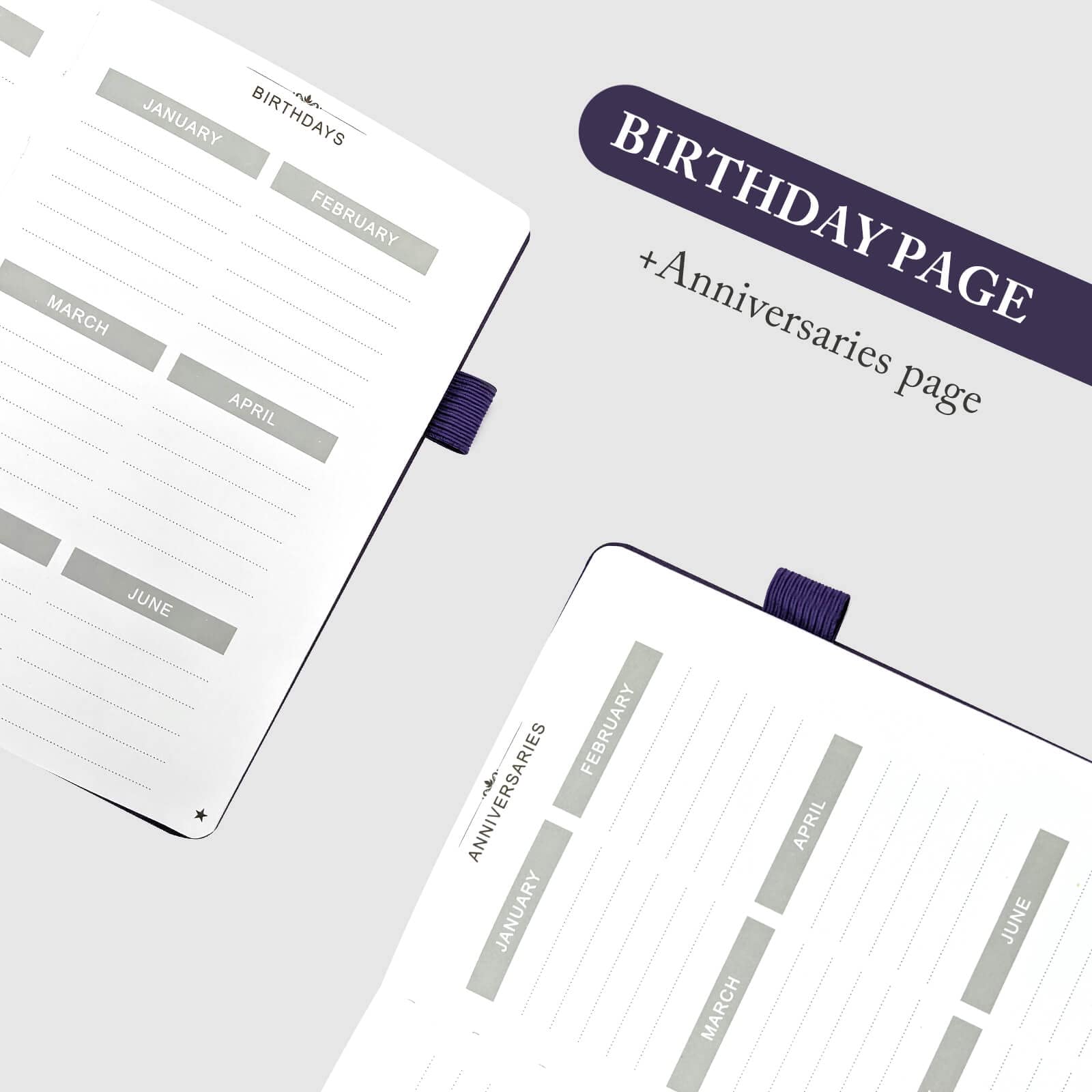 DRAPHY Address Book with Alphabetical Tabs, Elegant PU Leather Telephone Book, Hardcover Address Organizer and Password Keeper - Record Contacts, Anniversaries, Birthdays 5.2x7.7" (Purple)