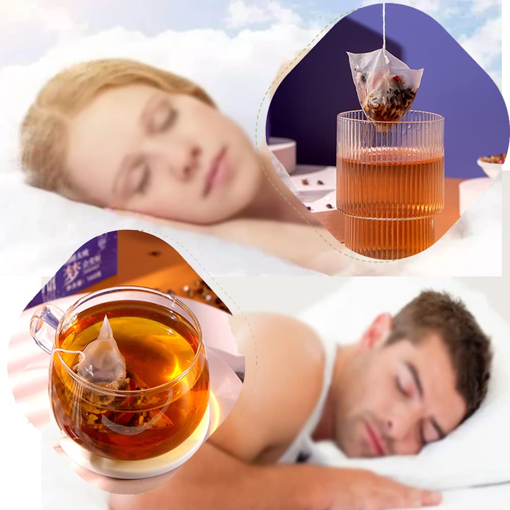 Sour Jujube kernel Lily Tea,Caffeine Free Tea160g (8g*20bag) 5.64OZ,Sleep Tea Wellness Tea barley Tea 酸枣仁晚安茶
