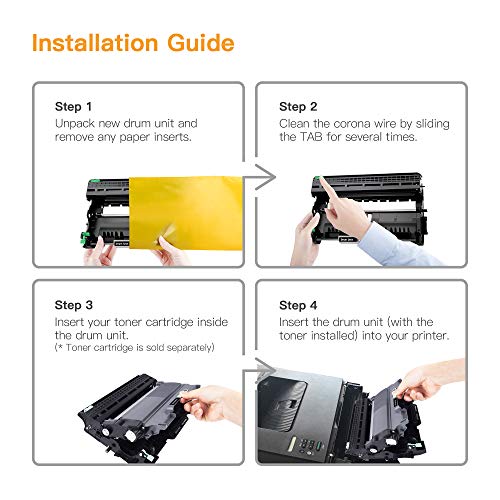 E-Z Ink (TM) Compatible Drum Unit Replacement for Brother DR420 DR 420 High Yield for use with HL-2270DW HL-2280DW HL-2230 HL-2240 HL-2240D MFC-7860DW MFC-7360N DCP-7065DN (1 Drum Unit)