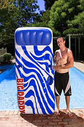 Poolmaster Big Daddy Swimming Pool Mattress Float, Blue