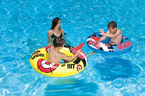 Poolmaster Bump N Squirt Swimming Pool Tube with Action Squirter, Yellow