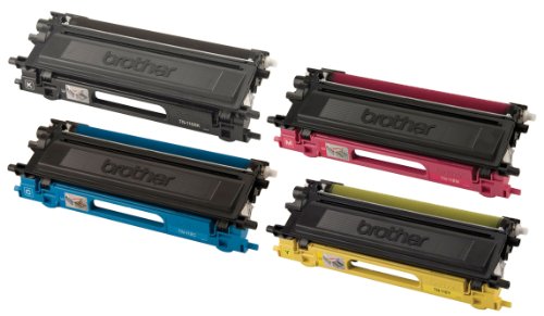 Genuine Brother TN115 Black TN110 Color (C/M/Y) Toner Cartridge 4-Pack