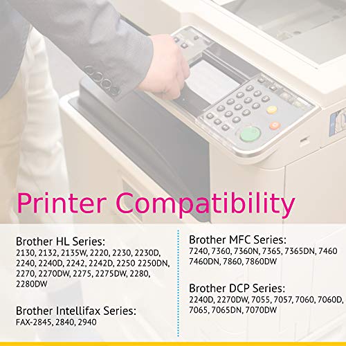CS Compatible Toner Cartridge Replacement for Brother TN450 TN420 TN-450 TN-420 5 Black