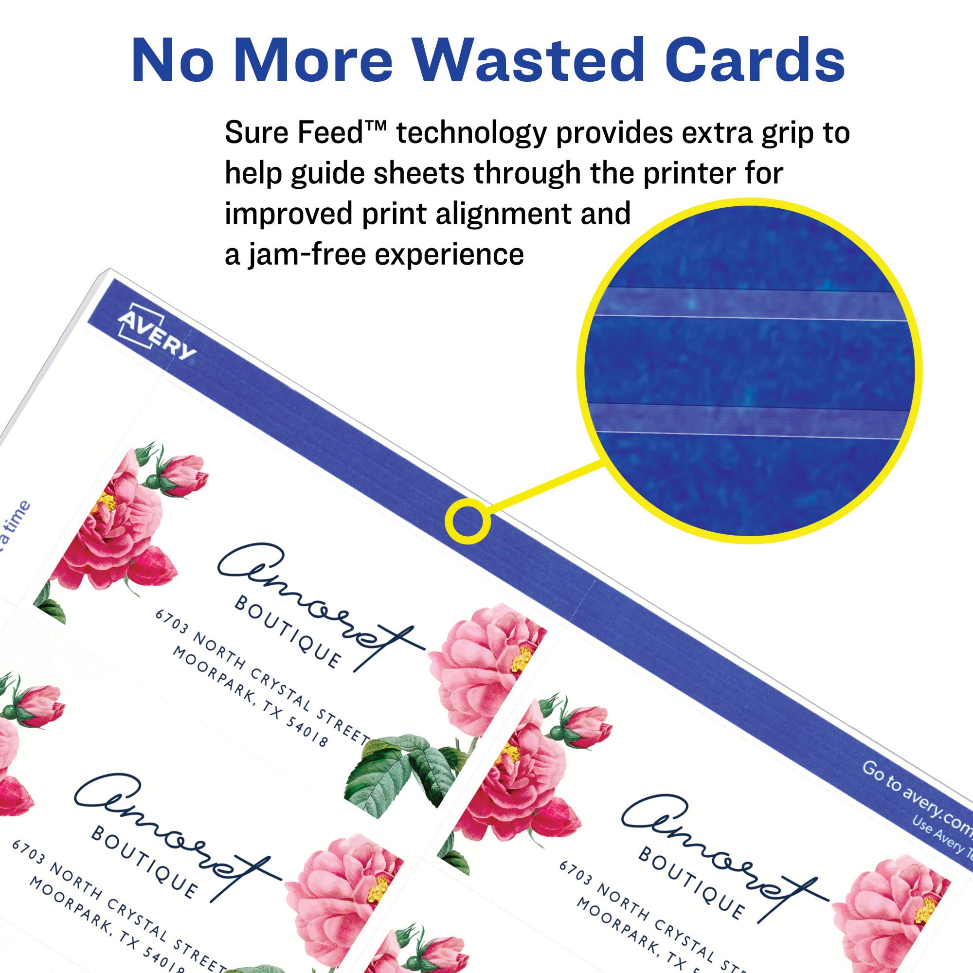 Avery Printable Business Cards, Laser Printers, 250 Cards, 2 x 3.5 (5371)