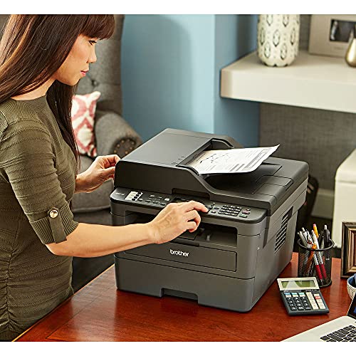 Electronics Basket-Brother Brother MFC-L2710DW All-in-One Monochrome Laser Printer (MFC-L2710DW) + Surge Protector + Network Cable + Deluxe Cleaning Kit + Tie Straps