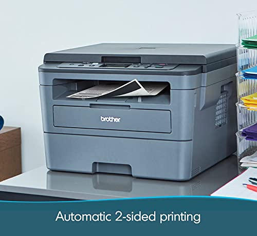 Brother HL-L23 90DW Series Compact Wireless Monochrome Laser All-in-One Printer, Print Scan Copy, Mobile Printing, Auto Duplex Printing, Up to 32 Pages/Minute, Durlyfish USB Printer Cable