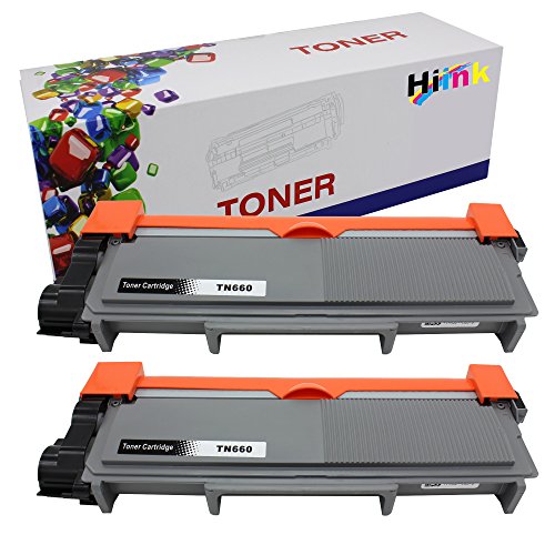 HIINK Comaptible Toner Cartridge Replacement for Brother TN-660 TN660 TN630 High Yield Toner Cartridge use with HL-L2300D HL-L2305W HL-L2340DW HL-L2360DW HL-L2380DW MFC-L2680W(Black, 2-Pack)