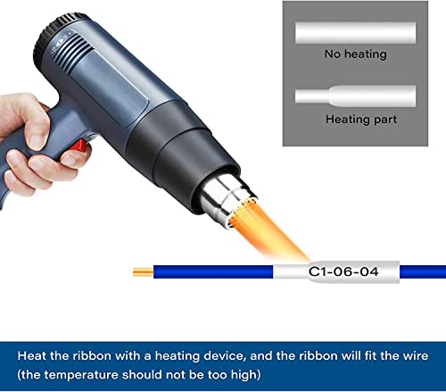 Cruxer 2 Pack Label Tape Compatible for Brother HSe-221 HSe221 HS-221 HS221 Heat Shrink Tube, Black on White for PT-E300 PT-E500 PT-P710BT P700 PT-P750WVP P900 Label Printer (0.34'' 8.8mm )