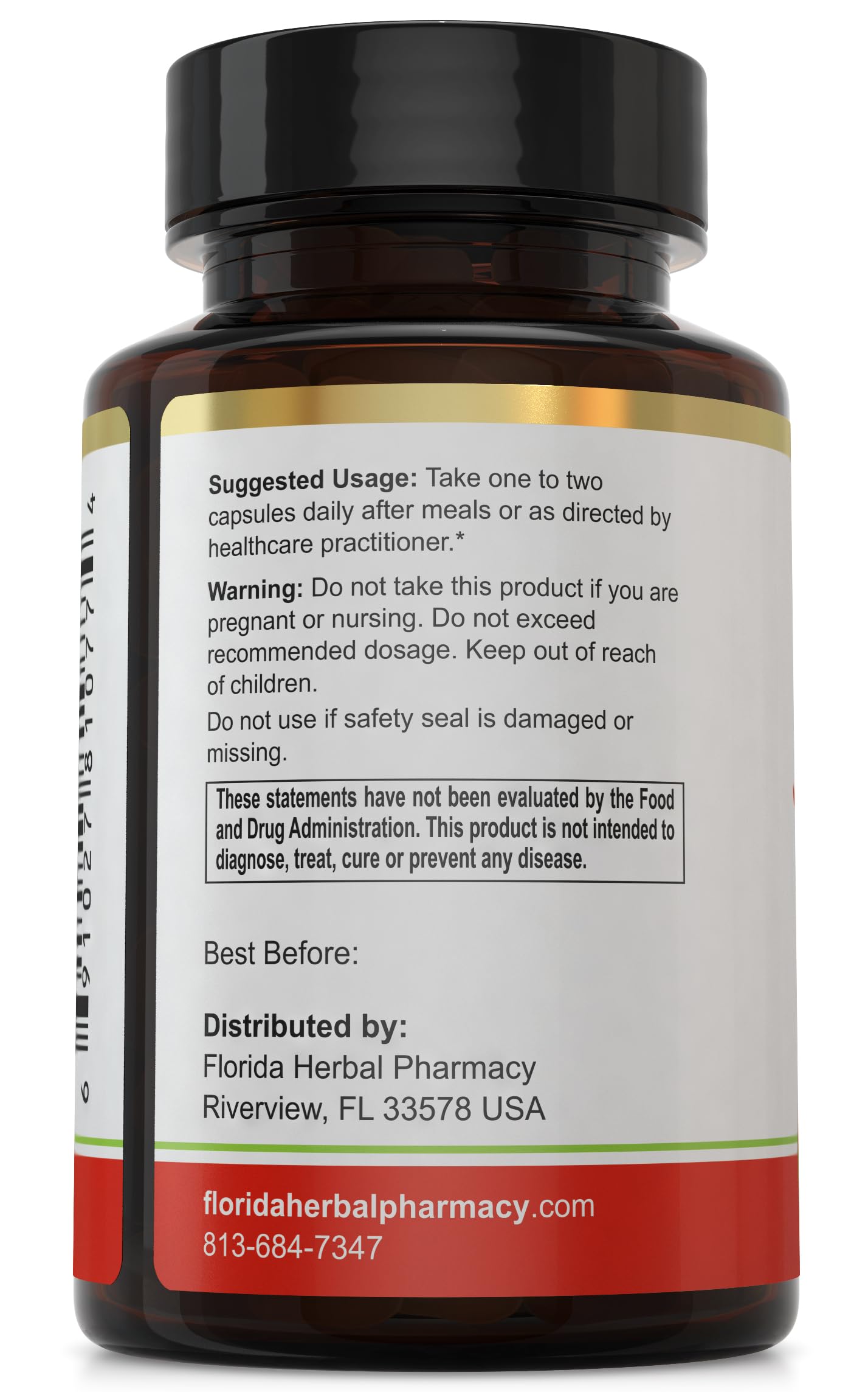 Florida Herbal Pharmacy, Jujube Fruit Extract Capsules 10:1 (120 Capsules) 500 mg per Capsule, 1000 mg Serving