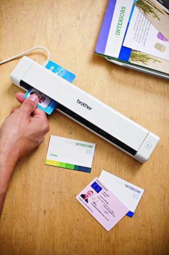Brother Mobile Color Page Scanner, DS-620, Fast Scanning Speeds, Compact and Lightweight, Compatible with BR-Receipts, Black