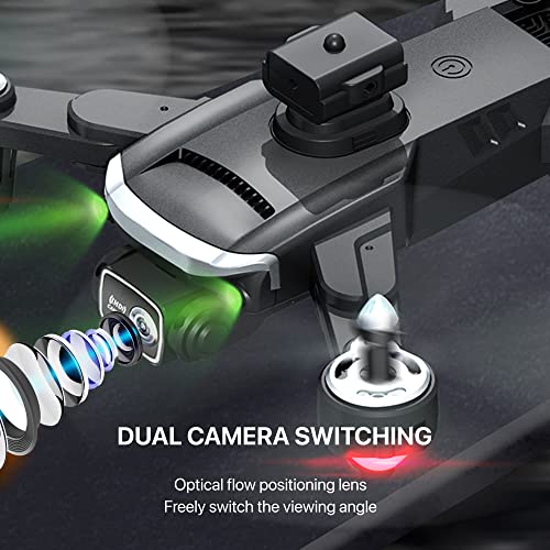 The Bigly Brothers E58 Mark V Extremis 1080P Drone with Camera, Brushless Motors, 360 degrees of obstacle avoidance, 2 Batteries included, below 249 Grams, NO ASSEMBLY REQUIRED, Ready to Fly ! - Black