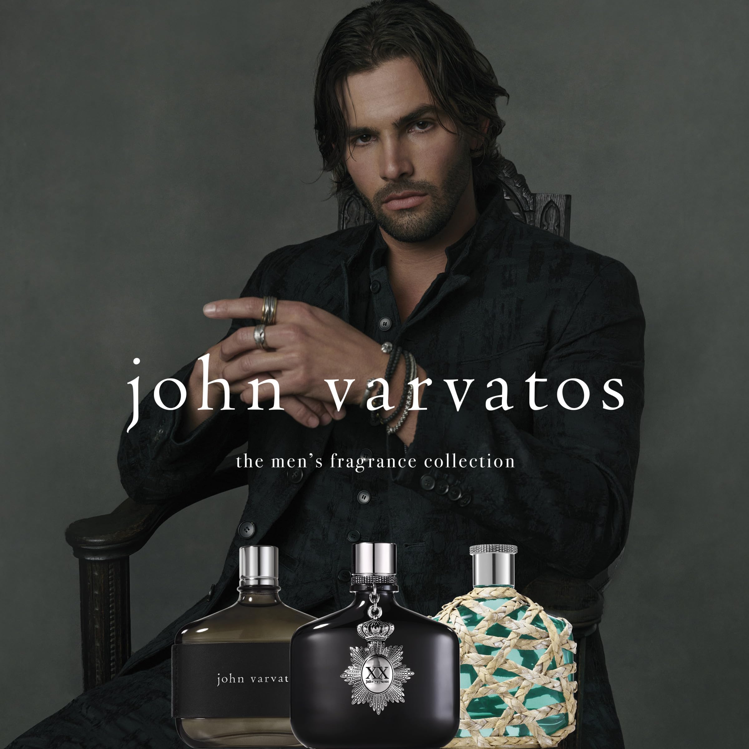 John Varvatos Men's Cologne Eau de Toilette EDT Spray, Spicy Woody Scent with Notes of Medjool Dates, Coriander Seed & Leather, 4.2 fl oz