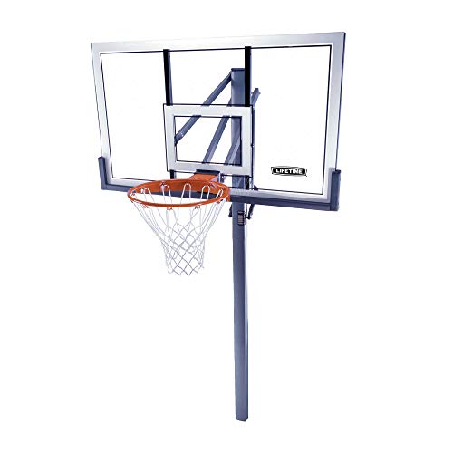 Lifetime 78888 In-Ground Power Lift Backboard Basketball System, 54-Inch