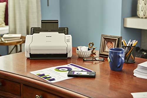 Brother Wireless High-Speed Desktop Document Scanner, ADS-2700W, Touchscreen LCD, Duplex Scanning (Renewed)