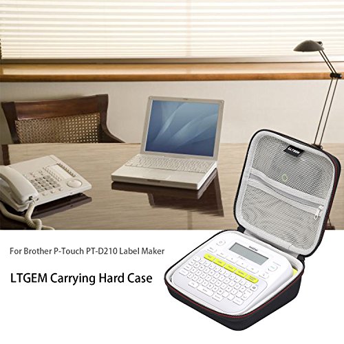 LTGEM Hard Carrying Case for Brother P-Touch PTD210 Label Maker (Not Fit The Charger)