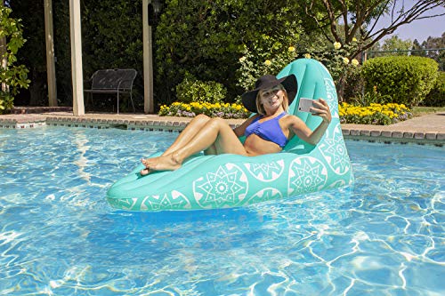 Poolmaster 85551 Imperial Lounge Deluxe Swimming Pool Float & Patio Furniture Multicolor