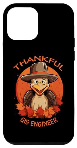 iPhone 12 mini GIS Engineer Funny Thanksgiving Turkey & Fall Case