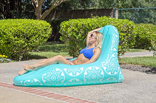 Poolmaster 85551 Imperial Lounge Deluxe Swimming Pool Float & Patio Furniture Multicolor