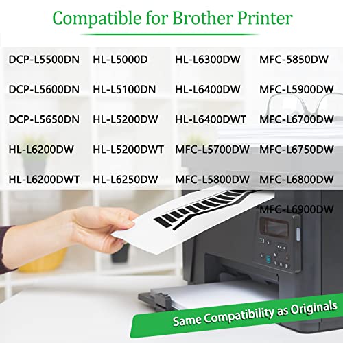 greencycle Compatible DR820 Drum Unit Replacement for Brother DCP-L5500DN/L5600DN/L5650DN HL-L6200DW/L6200DWT/L5200DWT/L5200DW/L5100DN/L5000D MFC-L5850DW/L5900DW Printer (Black,1 Pack)