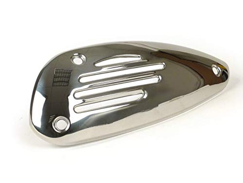 Genuine OEM Exhaust Heat Shield for Vespa ET2, ET4, LX, LXV, Primavera, S, Sprint 50cc - 150cc OEM# 479178, 841820, 845465, B013966, B0139665, 8454655 (Chrome)