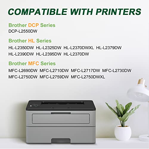 CAVDLE DR-730 Compatible Drum Unit Replacement for Brother DR730 Work with HL-L2325DW HL-L2350DW HL-L2390DW HL-L2370DW DCP-L2550DW MFC-L2690DW MFC-L2710DW MFC-L2717DW MFC-L2750DW Printers 2-Pack