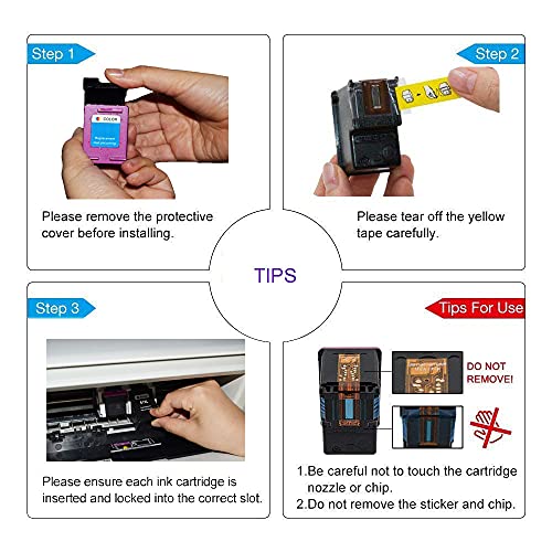 Tyjtyrjty 5 PK Compatible Ink Cartridges for Brother LC203 LC-203 for Multifunction Printers MFC-J4320DW, MFC-J4420DW, MFC-J4620DW, MFC-J5620DW, MFC-J5720DW(2 Black, 1 Yellow, 1 Magenta, 1 Cyan,5PK)