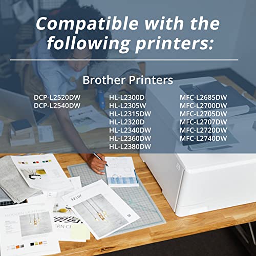 Arthur Imaging Compatible Toner Cartridge Replacement for Brother TN660 TN630 High Yield Compatible with HL-L2300D HL-L2380DW HL-L2320D DCP-L2540DW MFC-L2700DW MFC-L2685DW (Black, 2-Pack)