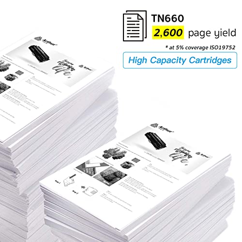 Arthur Imaging Compatible Toner Cartridge Replacement for Brother TN660 TN630 High Yield Compatible with HL-L2300D HL-L2380DW HL-L2320D DCP-L2540DW MFC-L2700DW MFC-L2685DW (Black, 2-Pack)