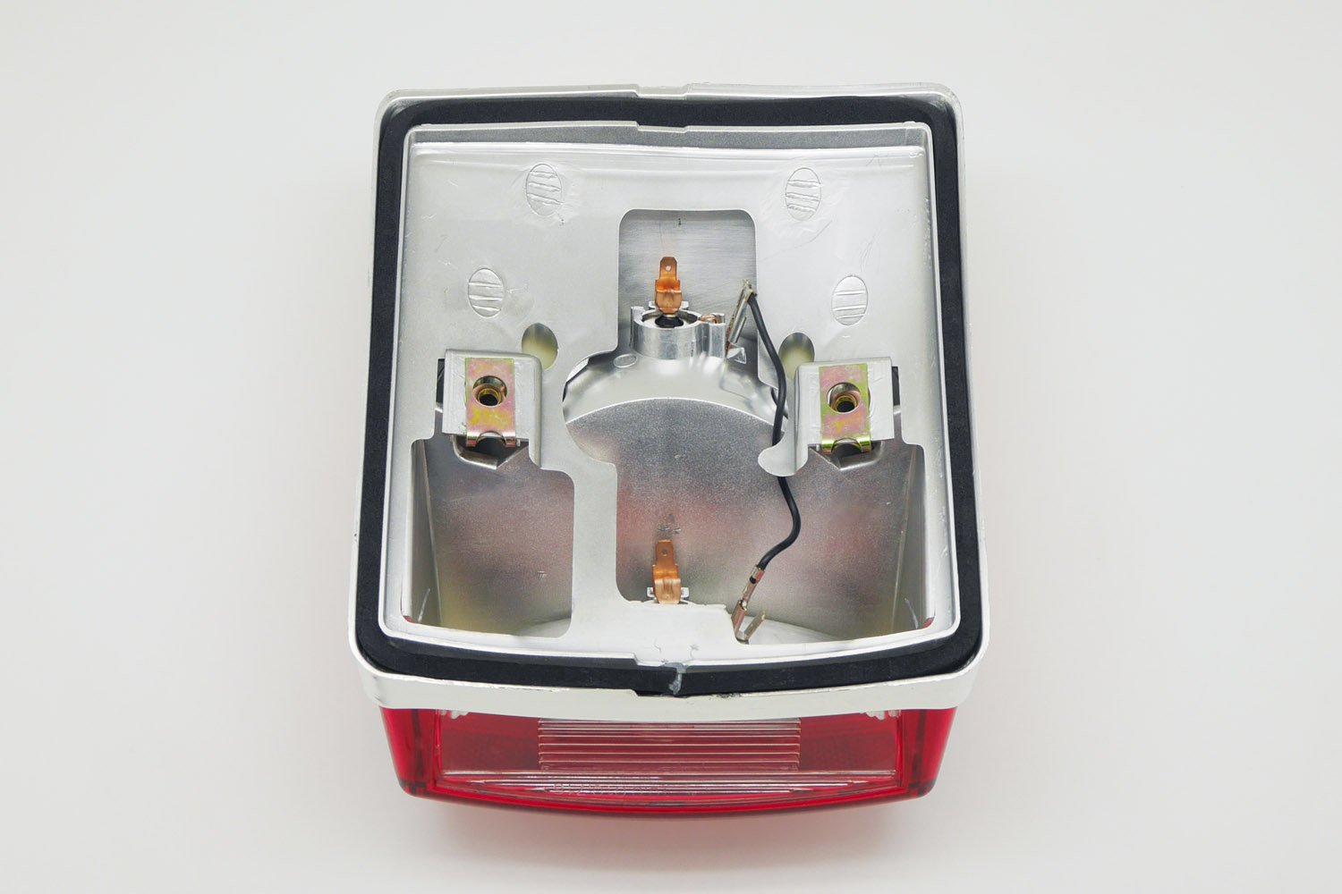 OEM Vespa Rear Tail Light Compatible with Vespa PX 80-200 583081, 58269R (bulbs incl. Red)